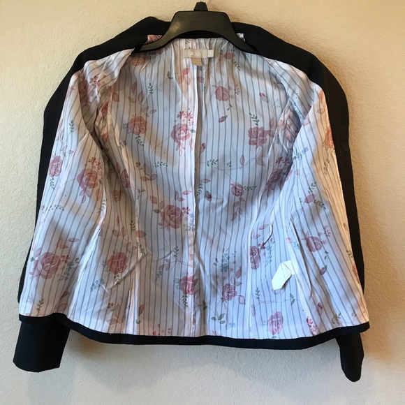 G2000 | Jackets & Coats | G200 Black Pinstriped Blazer Jacket Wool ...